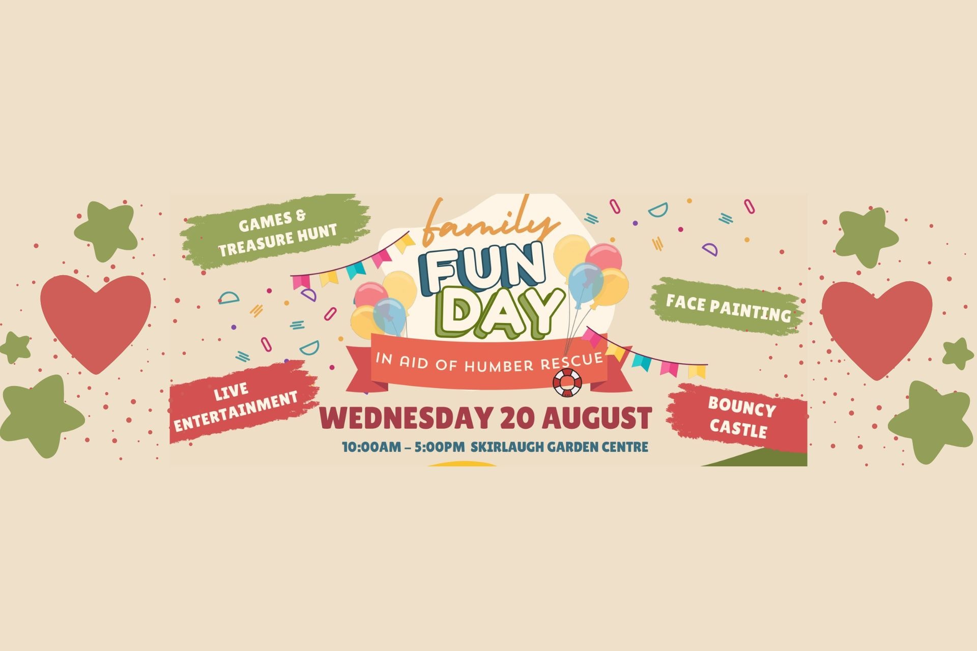 Family Fun Day - 20th August 2025 at Skirlaugh Garden Centre - Tony ...